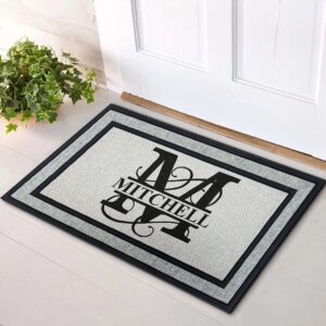 Personalized Monogram 18"x 30" Custom Doormat Door Mat For Front Door