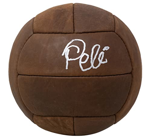 Pele Signed Vintage Soccer Ball BAS