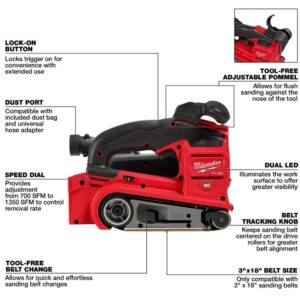 Milwaukee M18 FUEL 3-in. x 18-in. Cordless Belt Sander