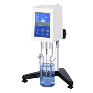 ndj-8s digital rotational viscometer with with 4 types of rotors (no. 1, 2, 3, 4) and no. 0 rotor set