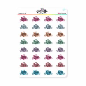 bunco game night planner stickers - s255