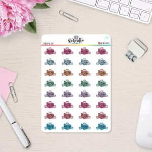 Bunco Game Night Planner Stickers - S255