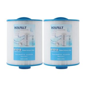 rolfillt pas50sv-f2m replaces artesian spa filter,compatible with unicel 6ch-502, filbur fc-0311，pas502sv, pas502sv-m, pas50, master deluxe m60506, excel xls-604 hot tub filter. 2 pack