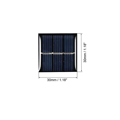 MECCANIXITY Mini Solar Panel Cell 1.5V 60mA 0.09W 30mm x 30mm for DIY Electric Power Project Pack of 5