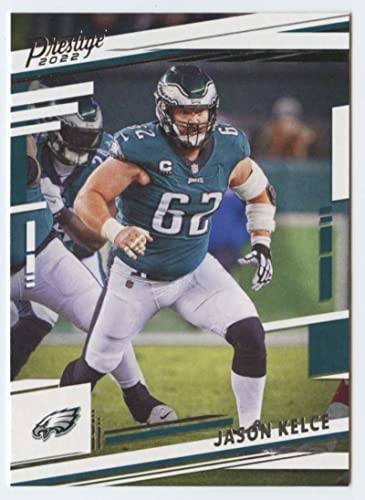 2022 Prestige NFL #239 Jason Kelce Philadelphia Eagles Official Panini Trading Card (Stock Photo shown, card is straight from pack and box in Near Mint to Mint condition)