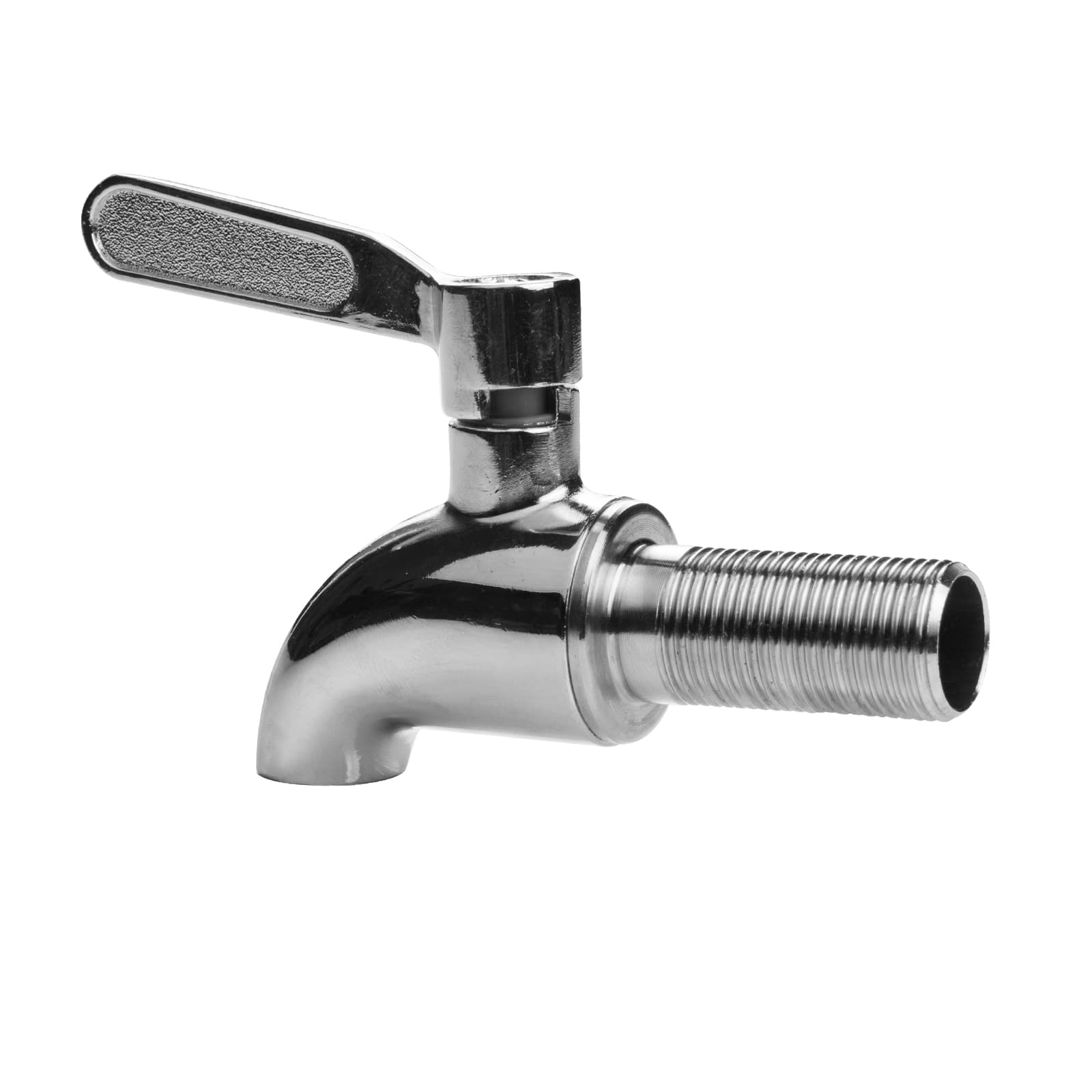 Replacement Spigot for Beverage Dispenser, Stainless Steel Spigot for Drink Dispenser, ​Water Dispenser Faucet, Food Grade, with Anti-Clogging Cap (1PACK)