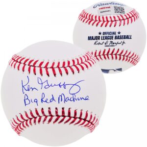 ken griffey sr. autographed official mlb baseball cincinnati reds "big red machine" tristar stock #207948 - autographed baseballs