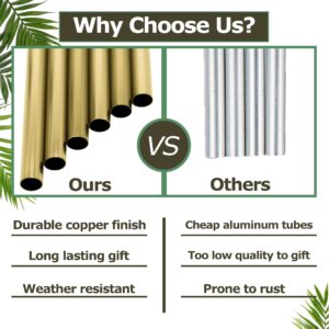 LUXULLAN 32'' Rustic Gold Wind chimes outdoor clearance, Windchimes in memory of a loved one, condolences gift for loss, sympathy memorial wind chimes for outside