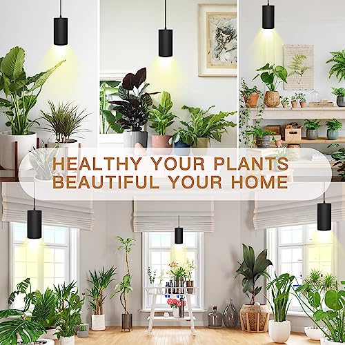 STERREN Plant Grow Light,Led Pendant Light for Indoor Plants,Full Spectrum Hanging Grow Lights with 21 FT Height Adjustable Power Cord, Auto Timer,ON/Off Switch Plant Lights for Indoor Growing