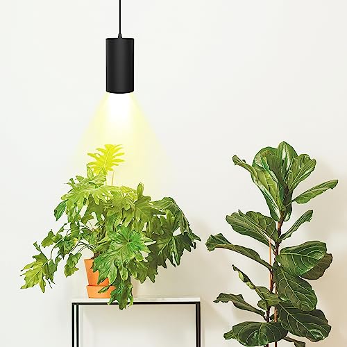 STERREN Plant Grow Light,Led Pendant Light for Indoor Plants,Full Spectrum Hanging Grow Lights with 21 FT Height Adjustable Power Cord, Auto Timer,ON/Off Switch Plant Lights for Indoor Growing