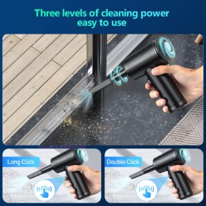 Compressed-air-duster-Keyboard-cleaner-20W RPM Electric air dusters-Replace air can-no Canned air Duster-pc Cleaning-air Blower-Cordless air Duster for Computers-Compressed air 7600mAh