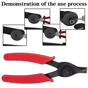 Snap Ring Plier Set Heavy Duty Long Reach Snap Ring Plier Set With Case 11pc Retaining Ring Pliers Set Mechanics Circlips Auto Tool Internal External Pliers for Car Trunk Motorcycle