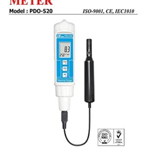 Portable Dissolved Oxygen Meter (Range: 0 to 20.0 mg/L) Aquariums, Medical Research, Agriculture, Fish Incubator Facilities Along with Factory Calibration Certificate Model: PDO-520