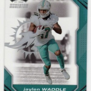 JAYLEN WADDLE RC 2021 Panini Chronicles Playoff Momentum Rookies #6 NM+-MT+ NFL Football Dolphins