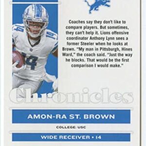 AMON-RA ST. BROWN RC 2021 Panini Chronicles #33 ROOKIE NM+-MT+ NFL Football Lions