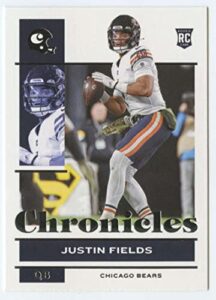 justin fields rc 2021 panini chronicles #19 rookie nm+-mt+ nfl football bears