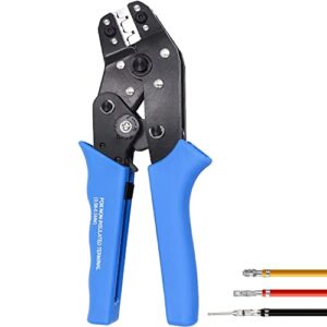 Taiss JST Crimping Tool,Dupont Crimping Tool,JST Crimper,Dupont Crimper,Ratcheting Wire Crimper for JST Connector XH 2.54mm,PH2.0,D-sub Terminals,(0.08-0.5mm² 28-20AWG)