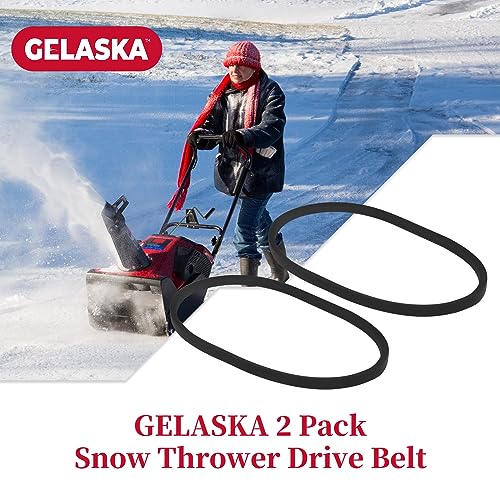 GELASKA 2 Pack HS35 V-Belt 22431-727-013 V-Belt (5/8" x 39") for Honda HS35 Snow Blower and FC600 FC600K1 FC600K2 FR650 FR750 FG400 FG500 Tillers