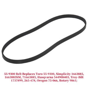 GELASKA 2 Pack 55-9300 Drive Belt Replaces Husqvarna 544908403, Simplcity 1663885, 1663885SM, Toro 55-9300, Troy-Bilt 1737899 for Toro CCR2000 CCR2400 CCR2500 CCR3000 Snow Throwers