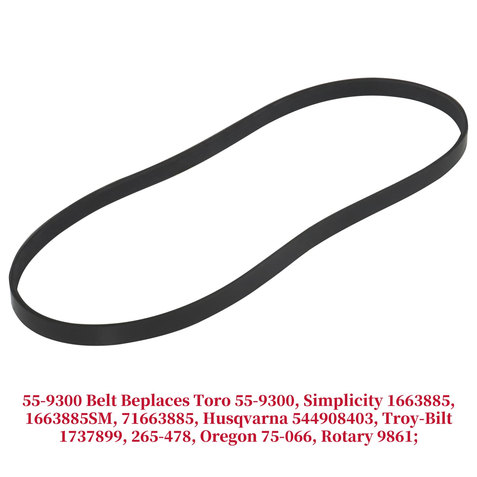 GELASKA 2 Pack 55-9300 Drive Belt Replaces Husqvarna 544908403, Simplcity 1663885, 1663885SM, Toro 55-9300, Troy-Bilt 1737899 for Toro CCR2000 CCR2400 CCR2500 CCR3000 Snow Throwers