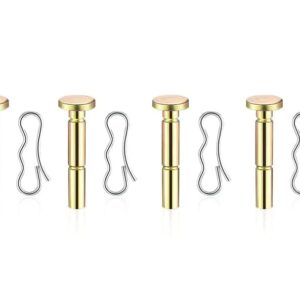 Go-Cheers 4Pack 738-04124A Shear Pins & 714-04040 Bowtie Cotter Pins for MTD Troy-bilt Craftsman 738-04124A 738-04124 938-04124 714-04040 7188389 80-749 780-242 Snow Throwers