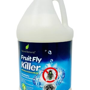 Natural Elements Fruit Fly Killer | Drain Flies, Gnats, Flying Ants | Home & Commercial Use | Non-Toxic Gel Formula | 1 Gallon | 128 Fl Oz