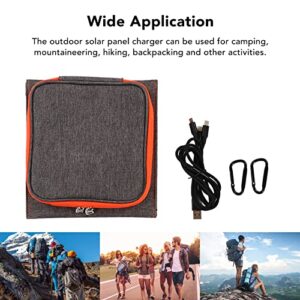 Solar Folding Bag Charger - Outdoor Portable 15W 5V Monocrystalline Silicon USB Solar Panel Charger for Camping Hiking