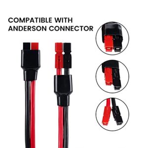 12AWG Solar Panel Cable Connector Anderson Adapter MC4 Extension Cable, Compatible with Jackery Explorer 1000, Goal Zero Yeti, RV, Portable Solar Generator Power Station