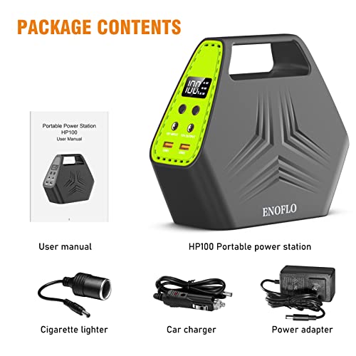 Portable Power Station 97Wh Generator Laptop Charger 26400mAh Battery Pack with AC Outlet 110V Laptop Battery Charger Portable Generators for Home Use Portable Power Bank for Camping Emergency