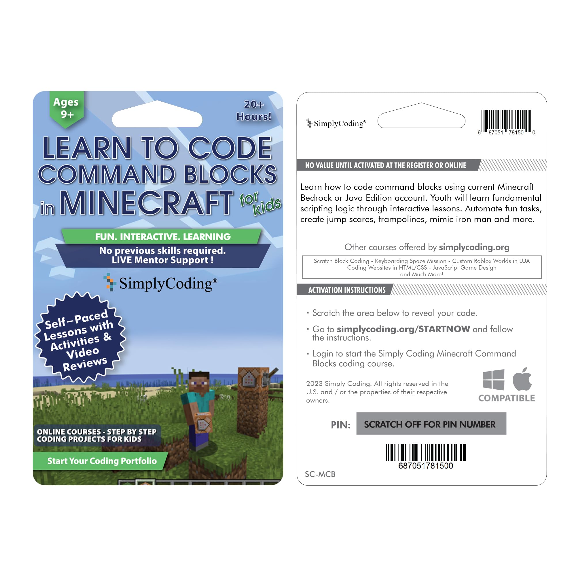 ✨ Coding for Kids: Learn to Code Minecraft Command Blocks - Video 