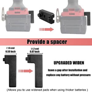 Upgraded Magnetic 1/4-Inch Hex Bits Holders Fit for Milwaukee 18V Impacts Drivers,DIY Magnet Drill Bit Tool Holster Pick Up Sleeve Organizer, Hex Screw Bit Storage on side of Power Drill,Right Side