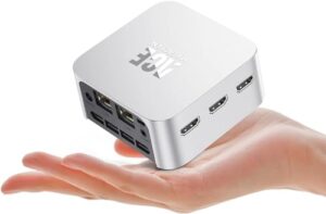 acemagician mini micro pc windows 11pro, intel 11th gen 4 cores n5095 (up to 2.9ghz), small portable compact desktop computer 8gb ram 256gb ssd support 4k uhd,dual gigabit ethernet,3 hdmi,dual wifi,bt