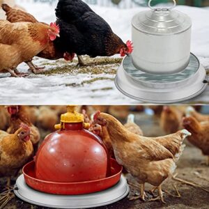 Heated Chicken Waterer Base, Heated Poultry Waterer Base 40 Watts, Chicken Coop Heater for Winter Chicken Coop, with 9.8 FT Power Cord, Gifts