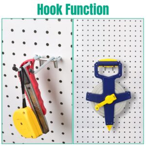 G.CORE 50 Pack Pegboard Hooks, Heavy Duty Peg Board Tool Utility Hooks, 1/4 inch Pegboard Wall Organizer, Pegboard Accessories for Garage Kitchen Home Retail Display Shelf Board Craft Organization