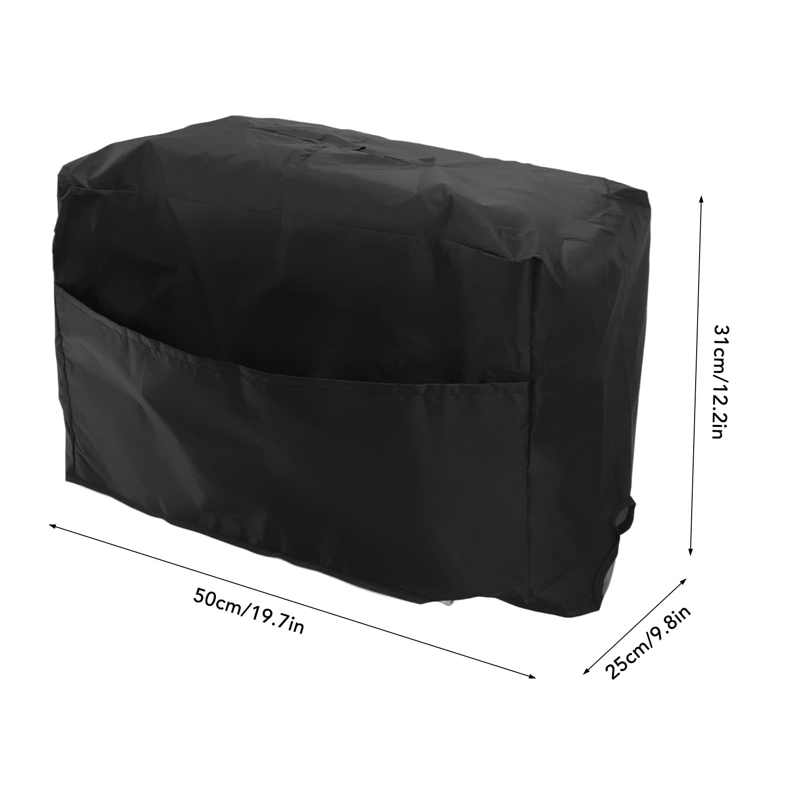 Welding Machine Cover, Welding Machine Canopy Watertight190T Silver Plated Polyester Taffeta Proof Welder Dust Cover Protective Welder Cover (50x25x31cm Black)