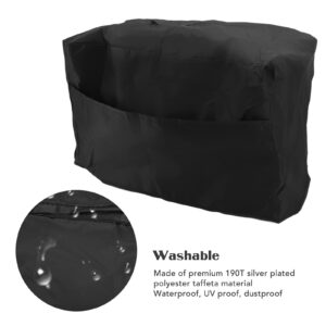 Welding Machine Cover, Welding Machine Canopy Watertight190T Silver Plated Polyester Taffeta Proof Welder Dust Cover Protective Welder Cover (50x25x31cm Black)