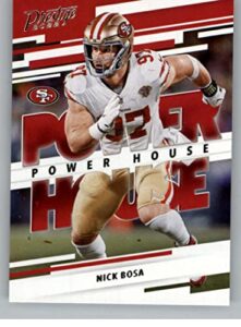 2022 panini prestige power house #22 nick bosa san francisco 49ers nfl football trading card