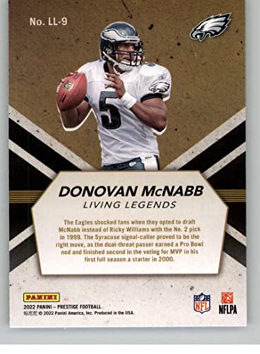 2022 Panini Prestige Living Legends #9 Donovan McNabb Philadelphia Eagles NFL Football Trading Card