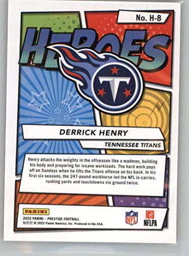 2022 Panini Prestige Heroes #8 Derrick Henry Tennessee Titans NFL Football Trading Card