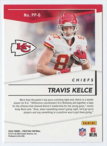 2022 Panini Prestige Prestigious Pros #6 Travis Kelce Kansas City Chiefs NFL Football Trading Card