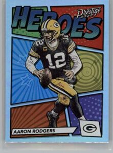 2022 panini prestige heroes #1 aaron rodgers green bay packers nfl football trading card