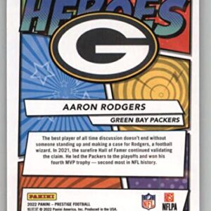 2022 Panini Prestige Heroes #1 Aaron Rodgers Green Bay Packers NFL Football Trading Card