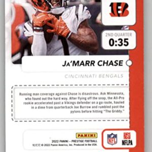 2022 Panini Prestige Time Stamped #9 Ja'Marr Chase Cincinnati Bengals NFL Football Trading Card