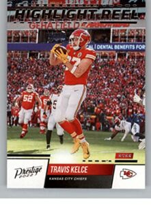 2022 panini prestige highlight reel #9 travis kelce kansas city chiefs nfl football trading card