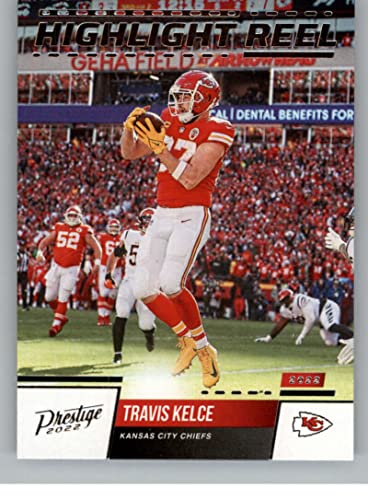 2022 Panini Prestige Highlight Reel #9 Travis Kelce Kansas City Chiefs NFL Football Trading Card