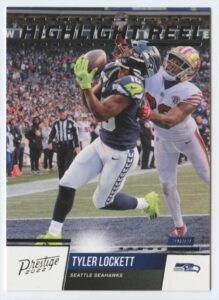 2022 panini prestige highlight reel #17 tyler lockett seattle seahawks nfl football trading card