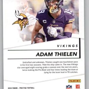 2022 Panini Prestige Prestigious Pros #16 Adam Thielen Minnesota Vikings NFL Football Trading Card