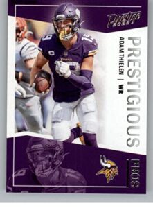 2022 panini prestige prestigious pros #16 adam thielen minnesota vikings nfl football trading card