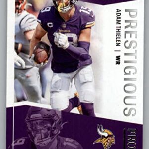 2022 Panini Prestige Prestigious Pros #16 Adam Thielen Minnesota Vikings NFL Football Trading Card