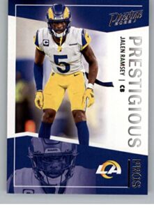 2022 panini prestige prestigious pros #13 jalen ramsey los angeles rams nfl football trading card